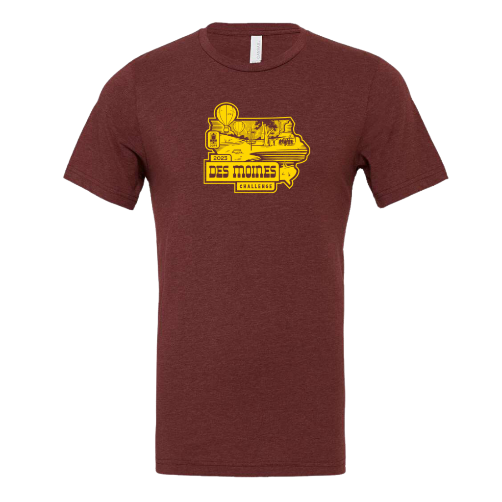 2023 DMC Shirt - Heather Cardinal – Disc Golf Pro Tour