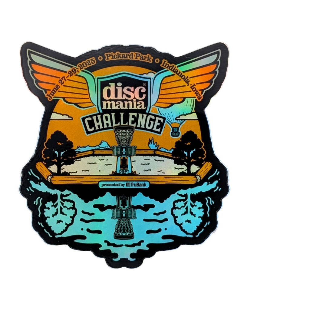 2025 Discmania Challenge Holographic Sticker – Disc Golf Pro Tour