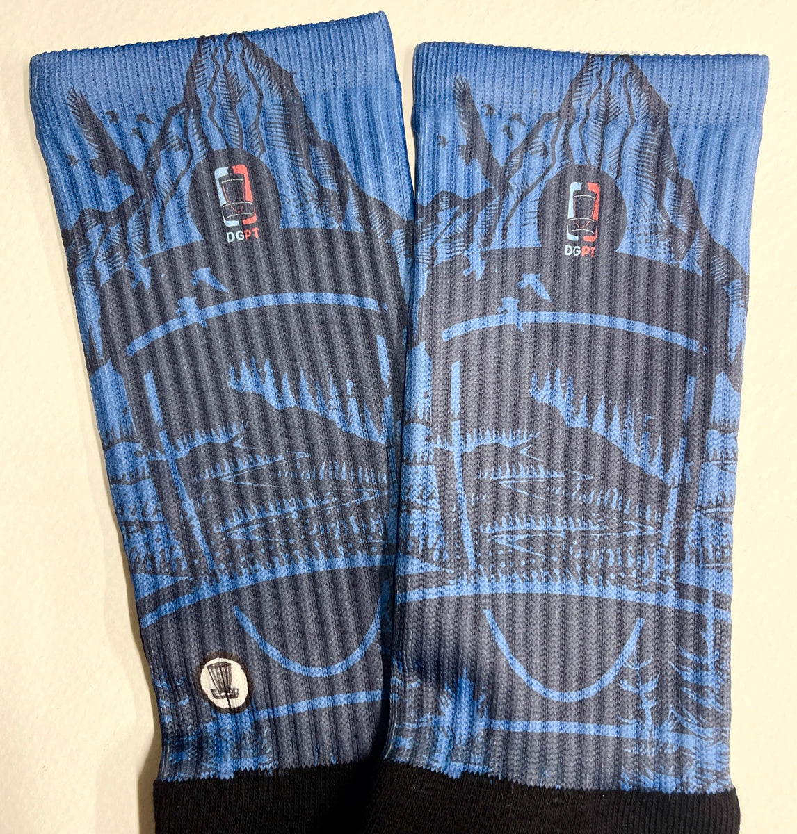 DGPT Nationally Parked Socks - Blue – Disc Golf Pro Tour