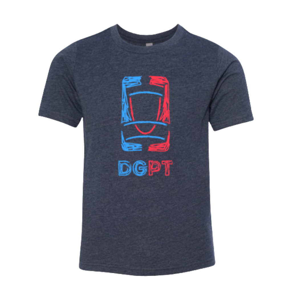 DGPT Youth Crayon Shield Shirt – Disc Golf Pro Tour