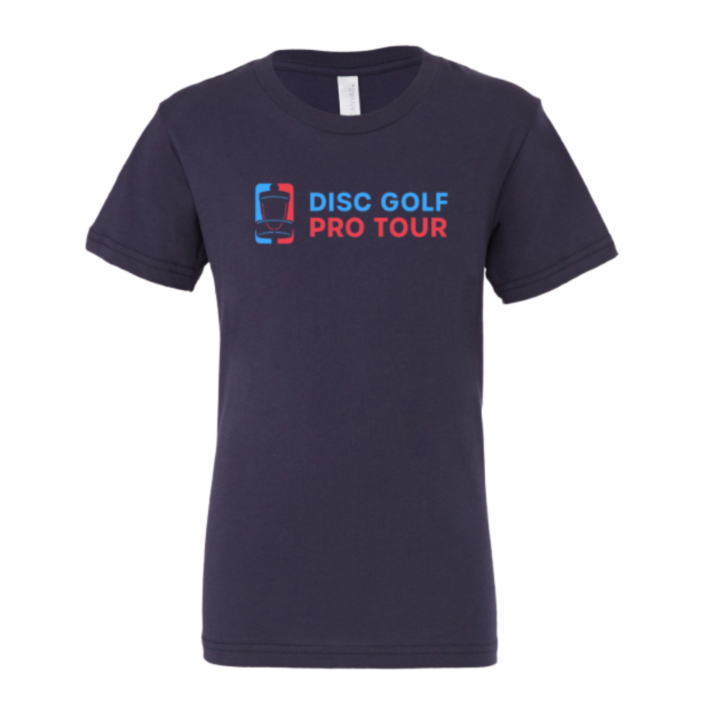 DGPT Youth Bar Stamp Shirt - Navy – Disc Golf Pro Tour